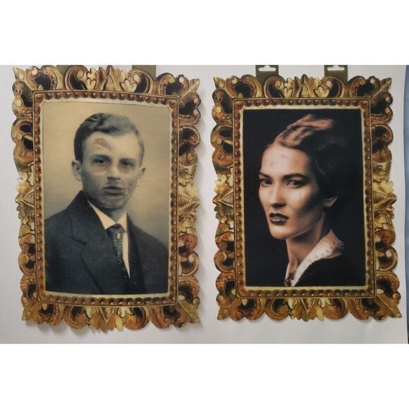 Holiday | Halloween Lenticular Haunted Portrait Couple Picture Plastic ...
